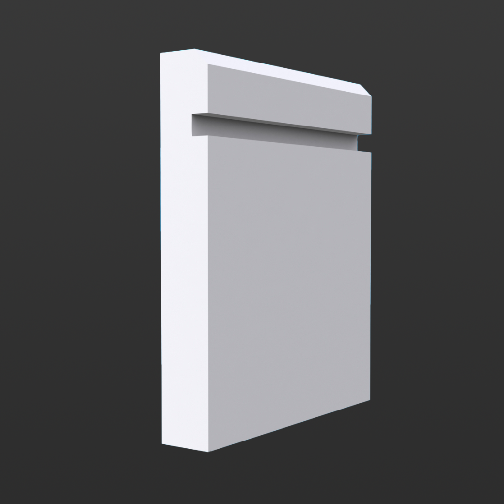 Grooved Edge 1 Skirting Board | Grooved EI Skirting - Skirting Online
